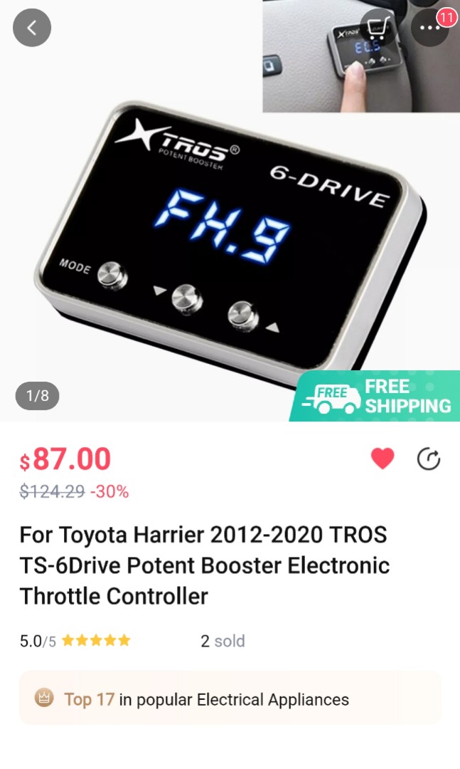 WTS brand new Harrier Throttle Controller, Car Accessories, Accessories ...