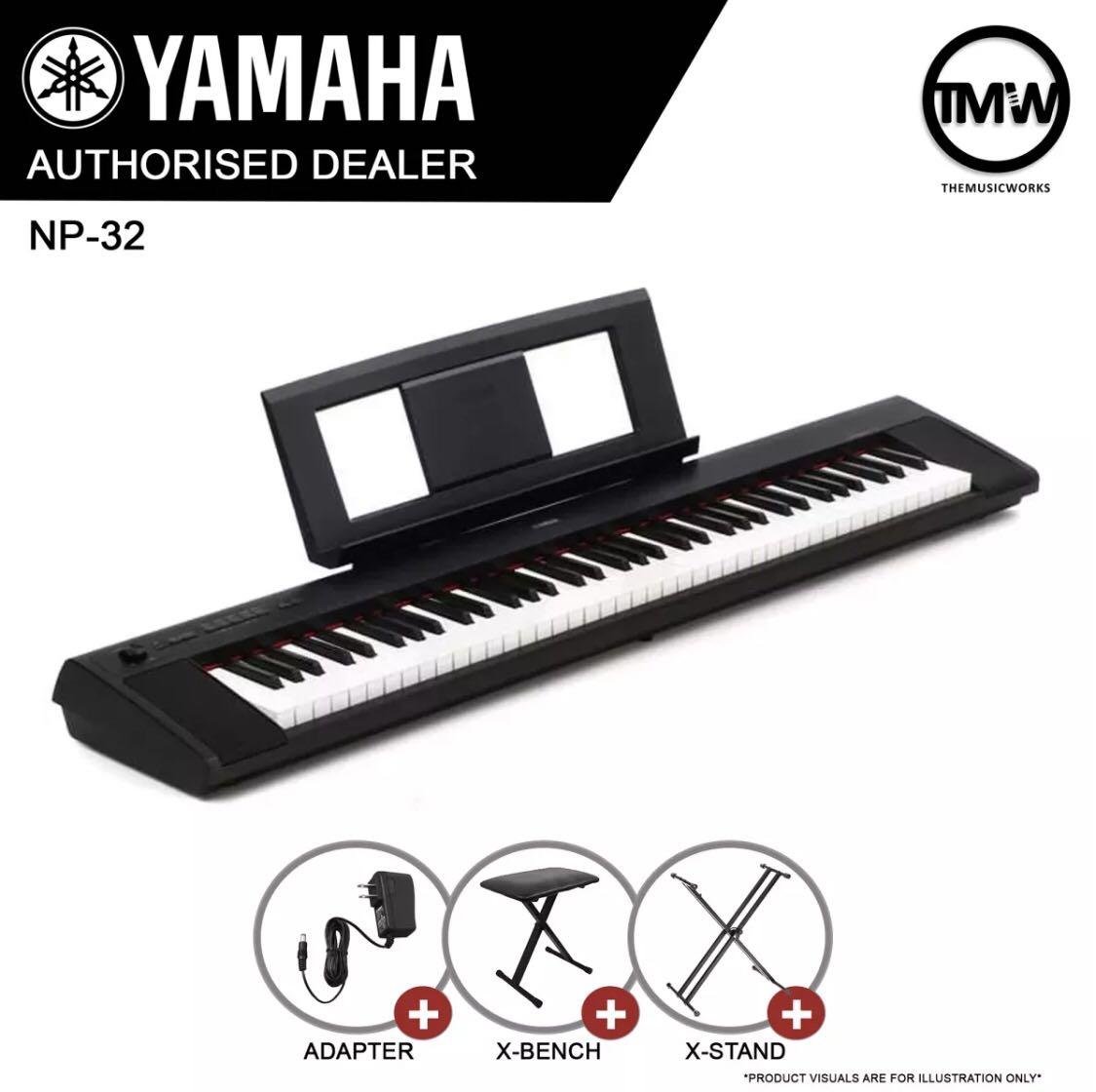 Yamaha Piaggero NP-32 Keyboard, Stand, Bench, Pedal , Hobbies & Toys ...