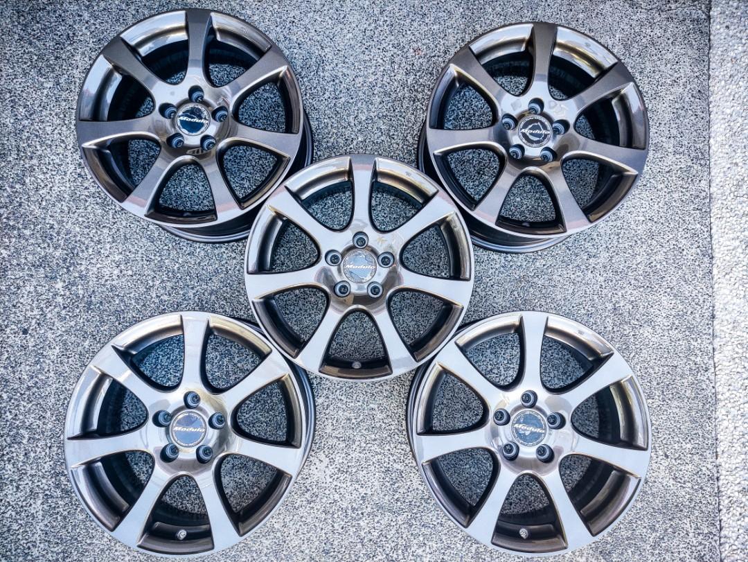 17s Modulo (Enkei), Car Parts & Accessories, Mags and Tires on Carousell