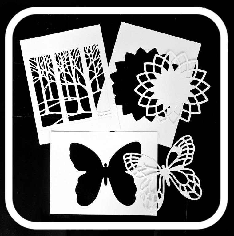 1 pc Paper Stencil and Die-Cut Template for Nagomi Pastel Stenciling ...