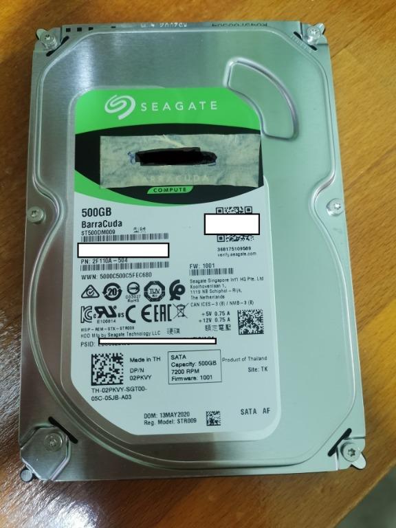 Seagate 3.5" Desktop Hardrive 500GB, Computers & Tech, Parts ...