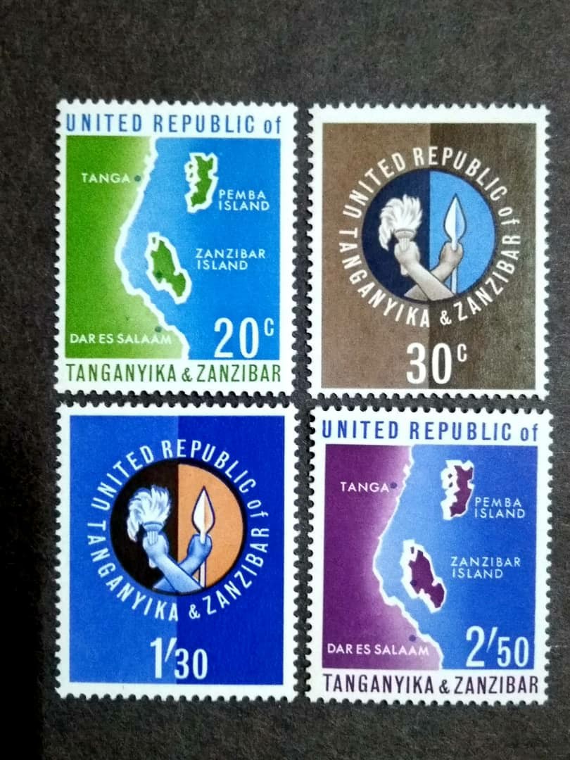 [4578] 1964 United Republic Of Tanganyika & Zanzibar Complete Set - 4v ...