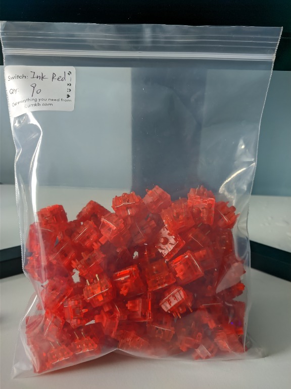 89x Lubed & Filmed Gateron Red Inks V2, Computers & Tech, Parts ...