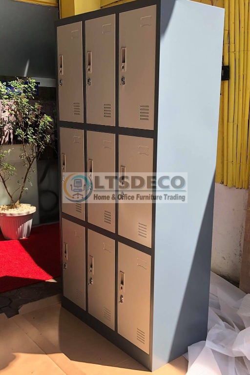 9 DOOR STEEL LOCKER OFFICE FURNITURE, Furniture & Home Living ...