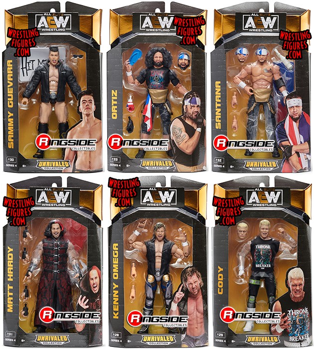 Aew series 4 not wwe figure matt hardy kenny omega sammy guevera ortiz ...