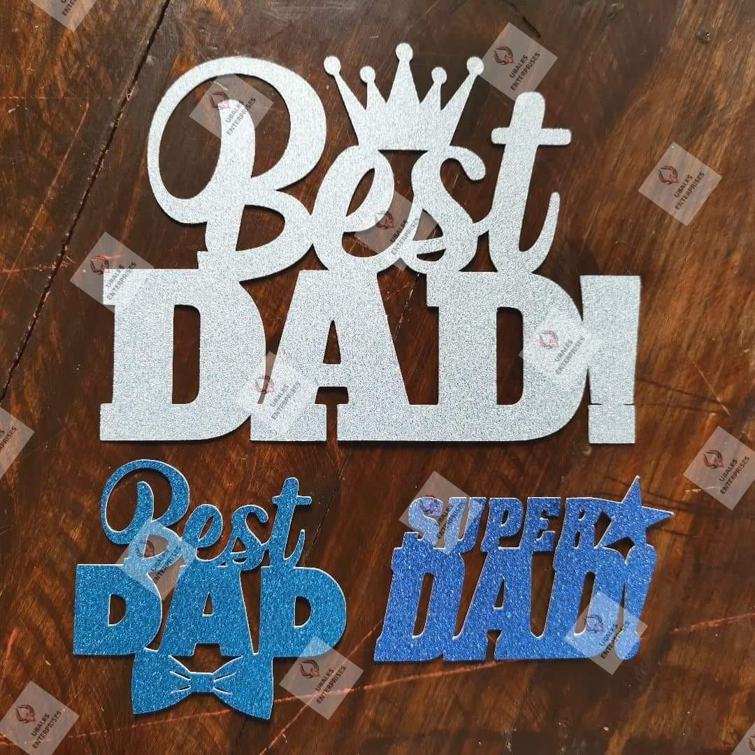 Best Dad Cake Topper, Everything Else, Others on Carousell