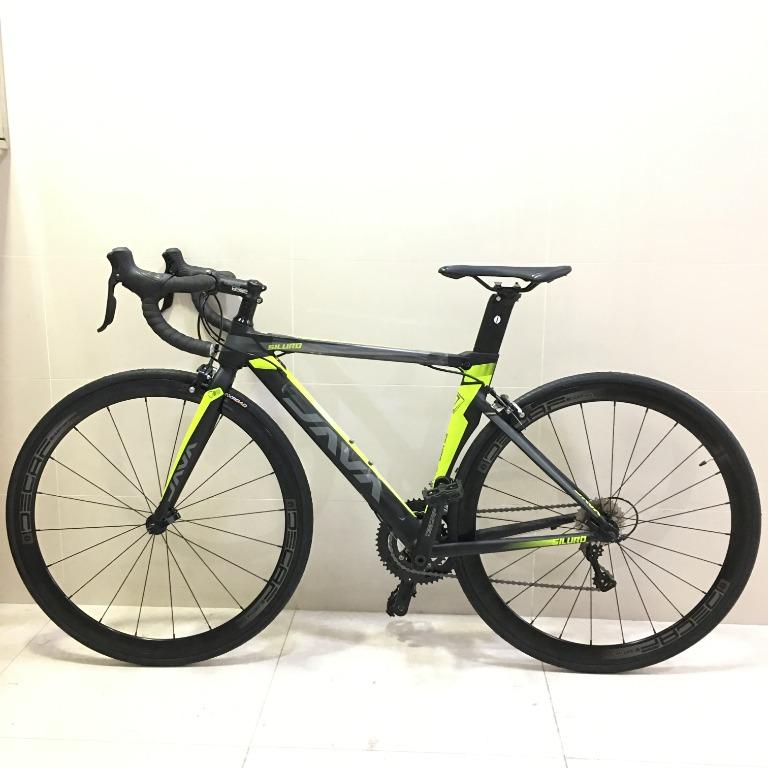 Black Yellow NEW ARRIVAL JAVA SILURO 2 ROAD BIKE 18 speeds, 運動產品, 單車及配件 ...