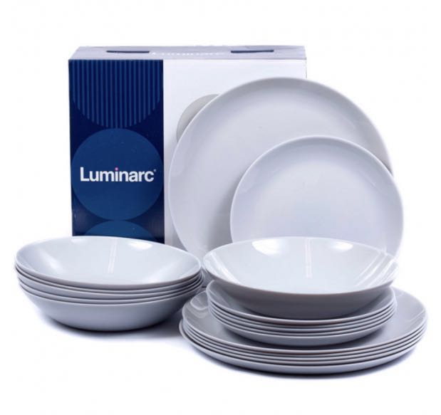 BRAND NEW Luminarc 18pc dinner set, Furniture & Home Living ...