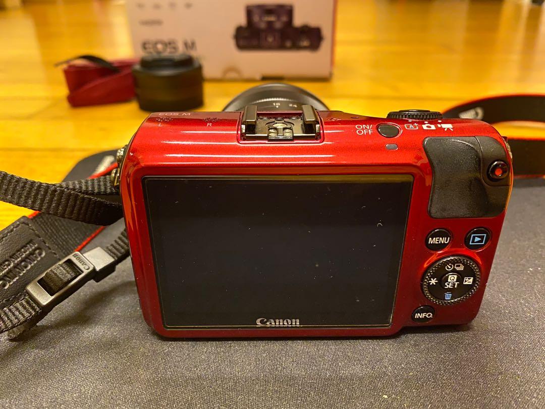 Canon EOS M Mirrorless Camera in Red, Photography, Cameras on Carousell