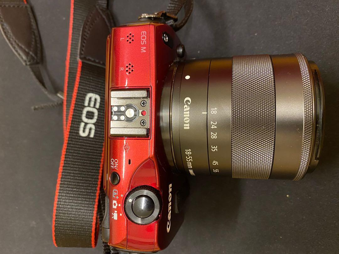 Canon EOS M Mirrorless Camera in Red, Photography, Cameras on Carousell