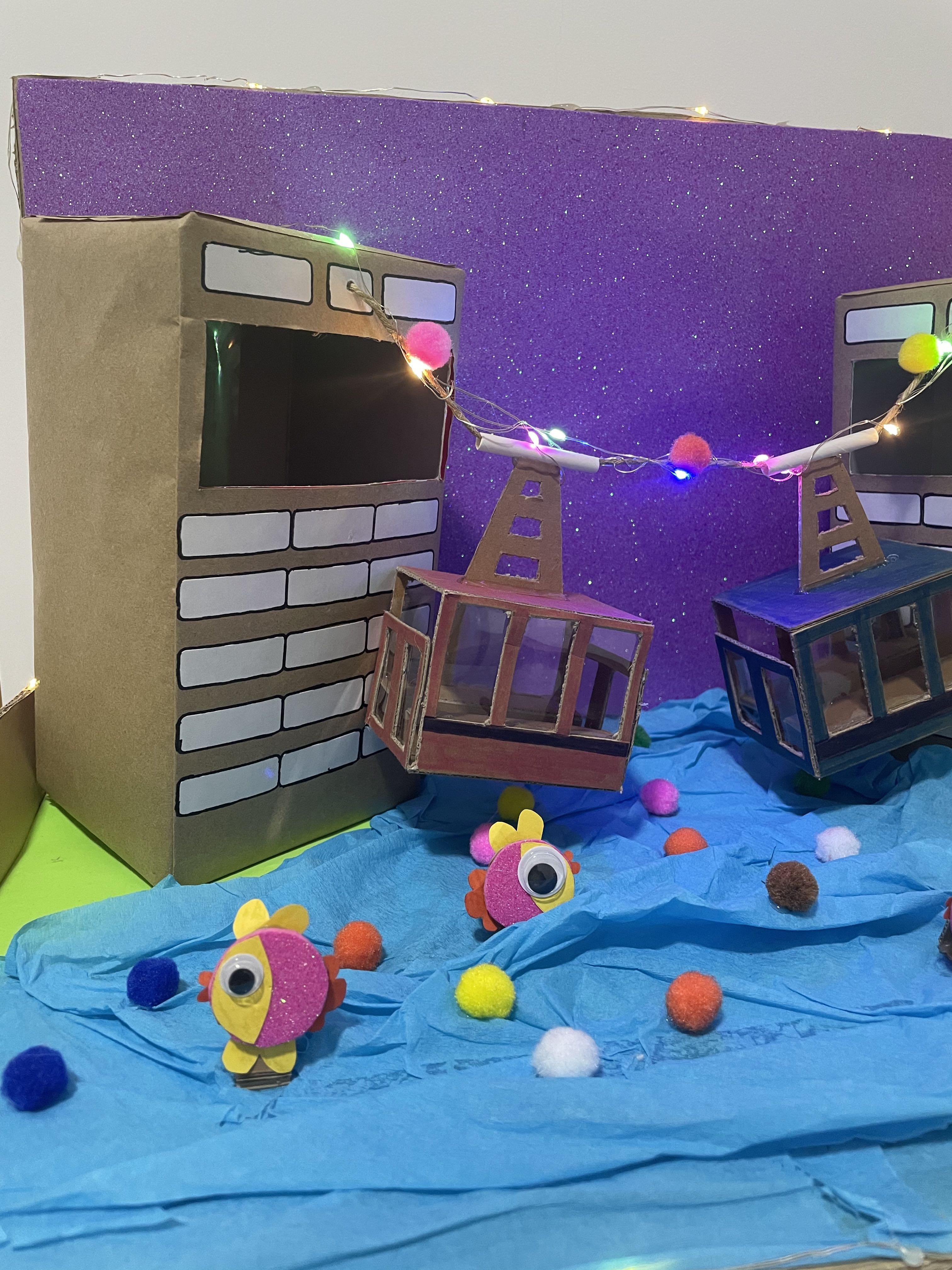 Cardboard Cable-Car with Lights (Recycle Project), Hobbies & Toys, Toys ...