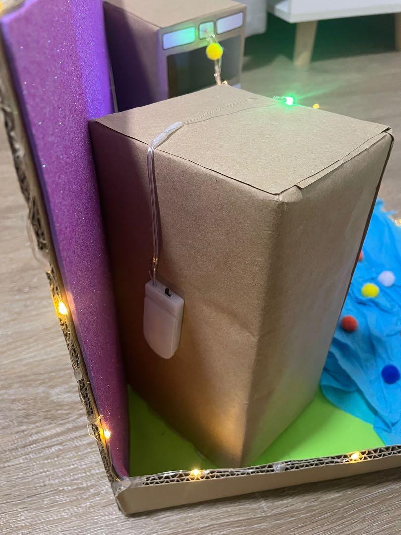 Cardboard Cable-Car with Lights (Recycle Project), Hobbies & Toys, Toys ...
