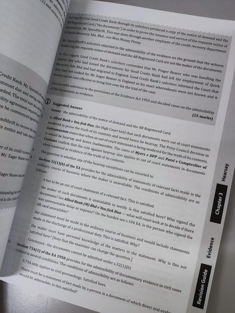 CLP Evidence Revision Guide, Hobbies & Toys, Books & Magazines ...