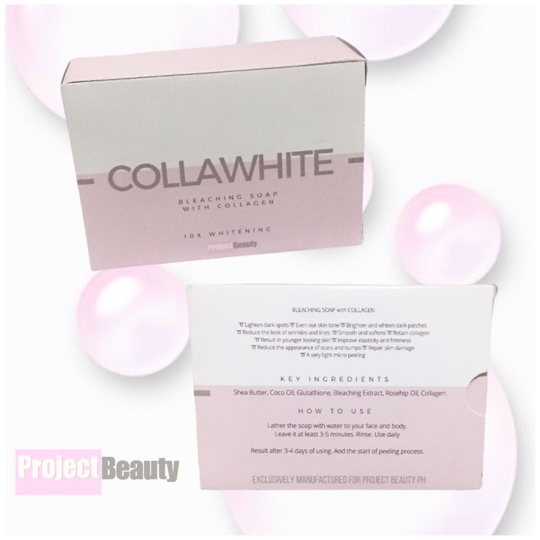 COLLAWHITE Bleaching soap with Collagen, Beauty & Personal Care, Bath & Body, Bath on Carousell