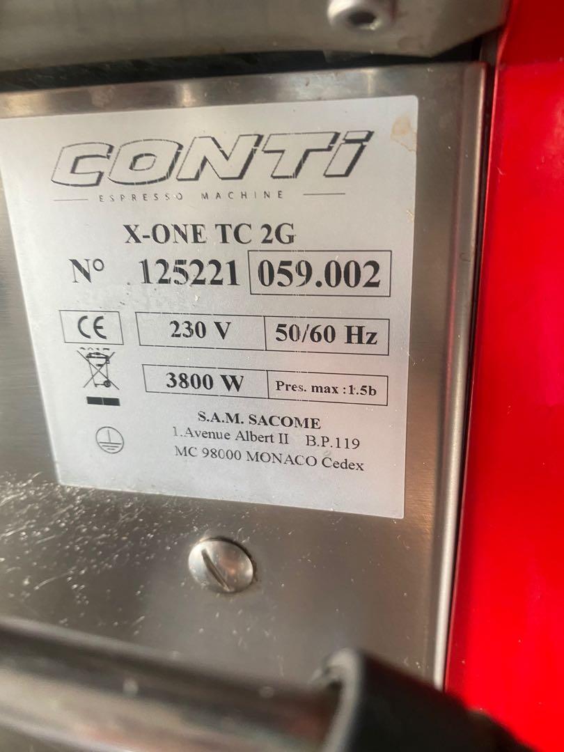 CONTI Coffee Machine X-ONE TC 2G, TV & Home Appliances, Kitchen ...