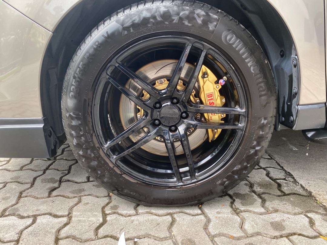 D1 Spec brake kit Big 4 front 355mm rotor, Car Accessories, Accessories ...