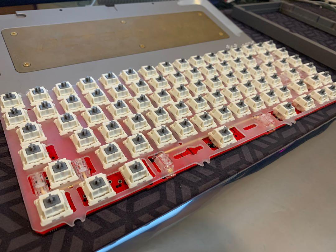 Duck Octagon V3 Silver Gray 75% Custom Mechanical Keyboard, Computers ...