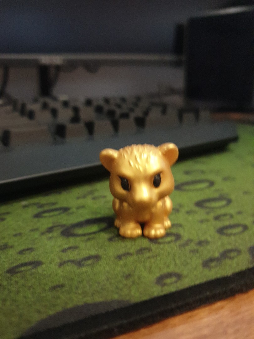 Gold Rare Ooshies. Lion King, Hobbies & Toys, Toys & Games on Carousell