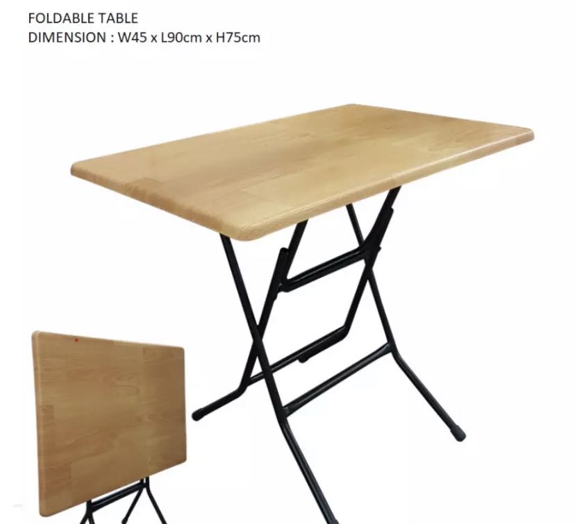 Hardboard foldable table, Furniture & Home Living, Furniture, Tables ...