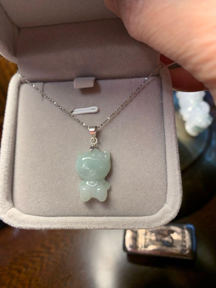 Hello Kitty Jade Pendant #1, Women's Fashion, Jewelry & Organisers ...