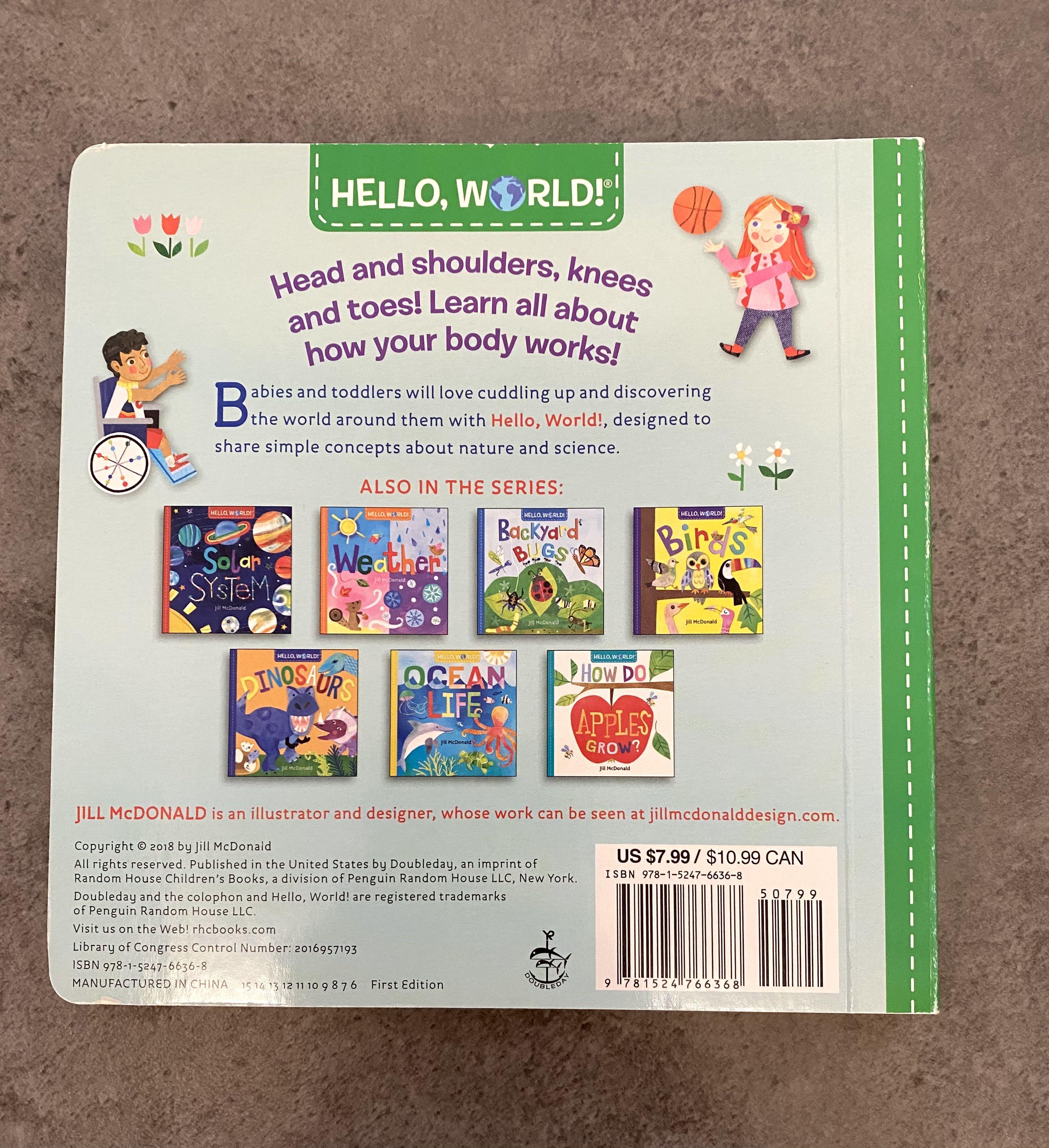 Hello, World! My Body 幼兒英文繪本 （身體認知啟蒙）, 興趣及遊戲, 書本 & 文具, 小朋友書 - Carousell