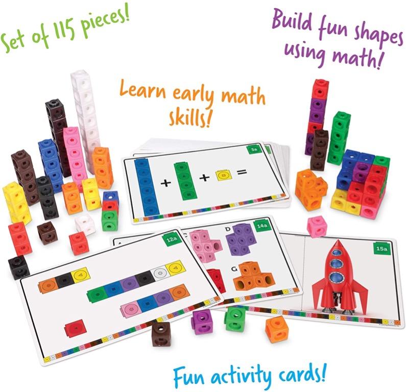 Learning Resources MathLink Cube Activity Set #kidsloveit, 興趣及遊戲, 玩具 & 遊戲類 - Carousell