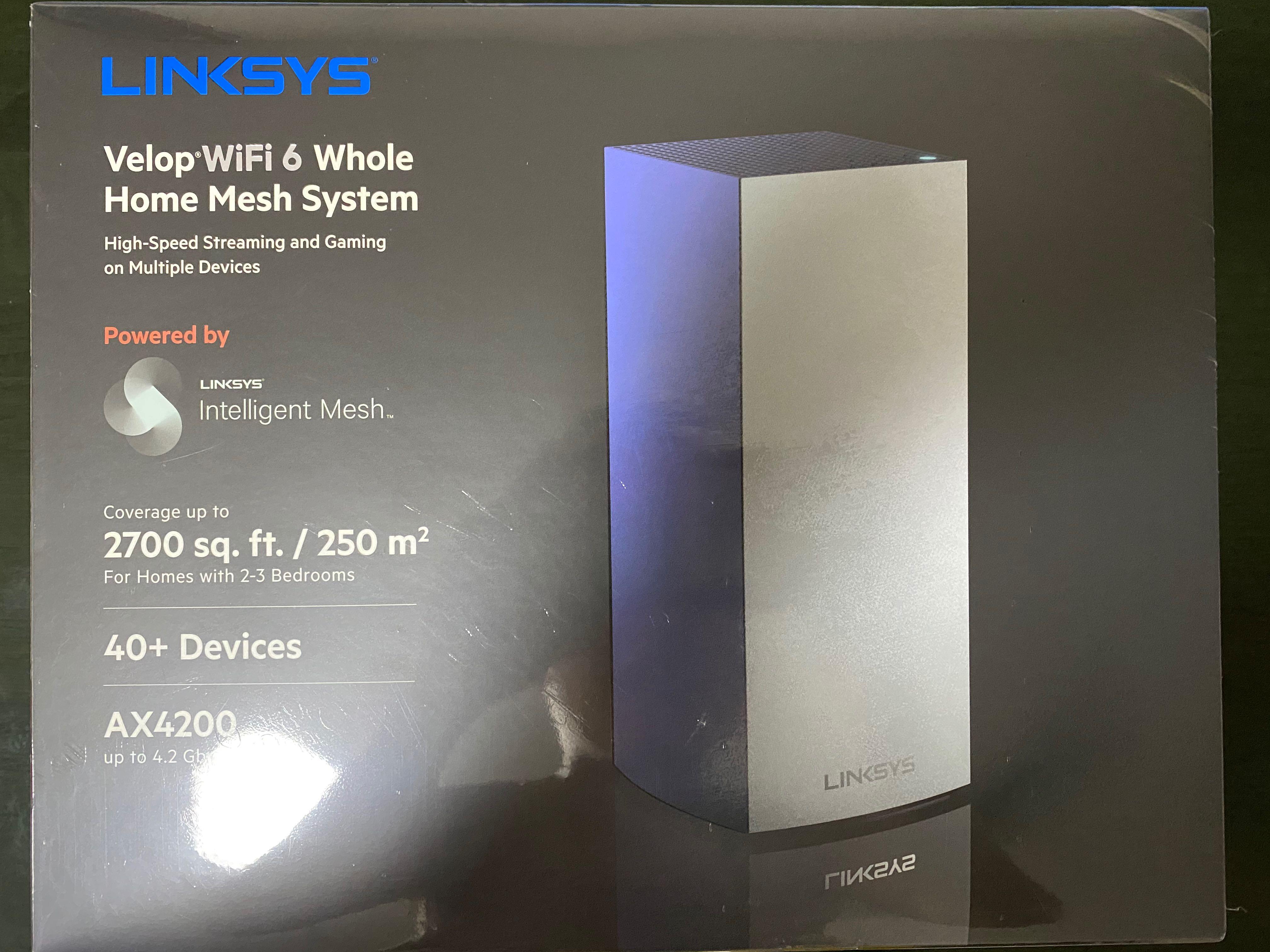 Linksys Velop MX4200 Wifi 6 Home Mesh System, Computers & Tech, Parts & Accessories, Networking ...