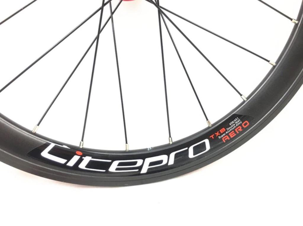 Litepro Folding TXB Aero Disc Hub 20 Inch 406/451 21/24 Spokes Wheel ...