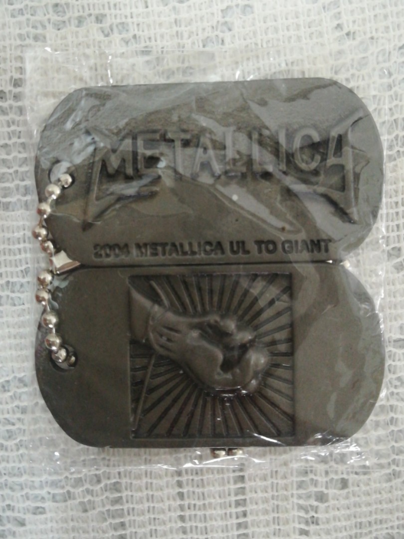 Metallica St. Anger Dog Tags Pendant Necklace, Hobbies & Toys, Music ...