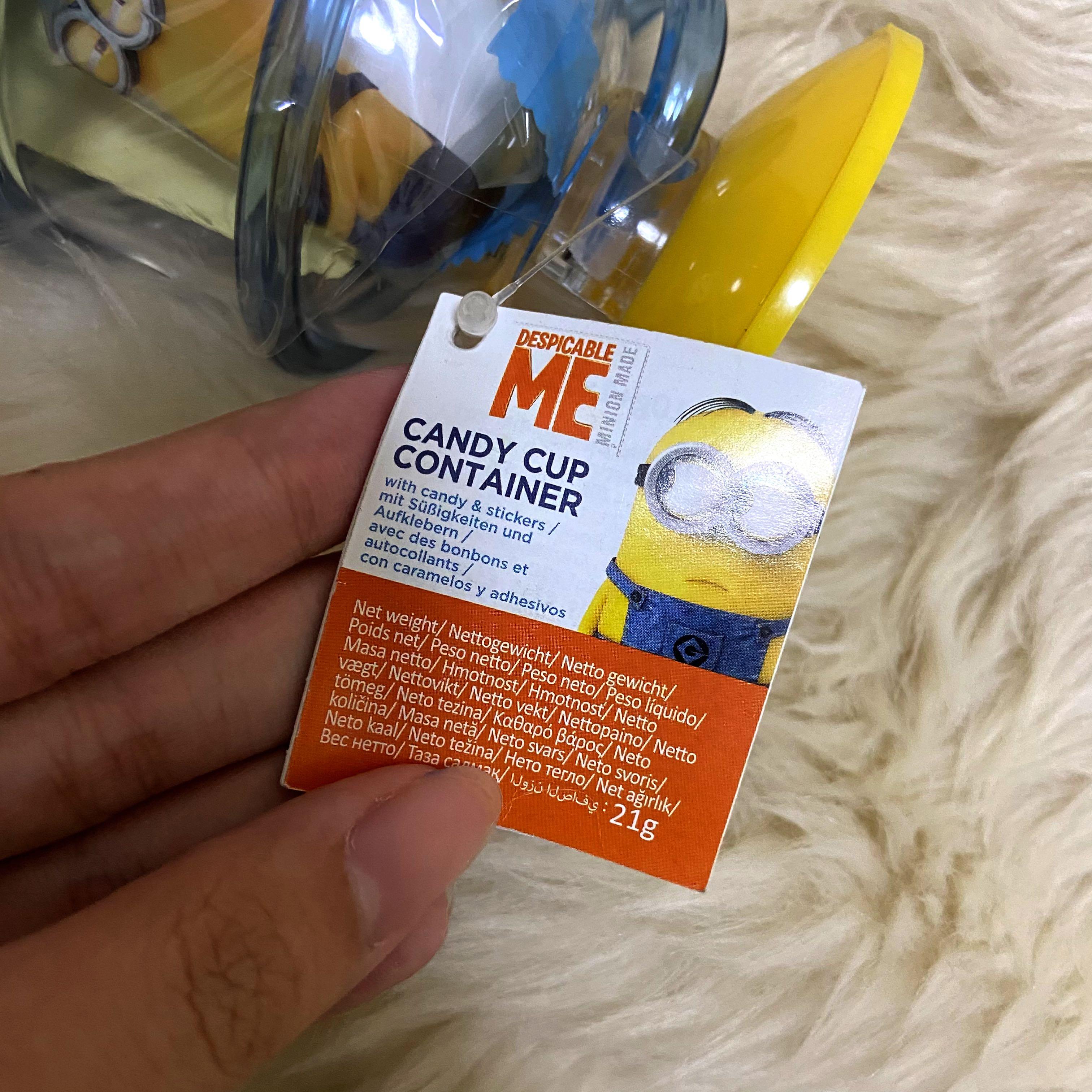 Minion Candy Cup Container, Hobbies & Toys, Toys & Games on Carousell