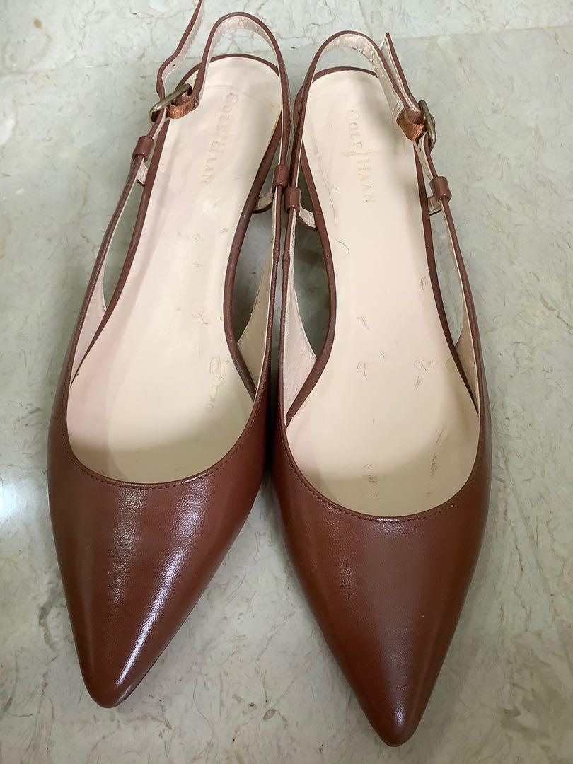New Coach Slingback, Women's Fashion, Footwear, Heels on Carousell