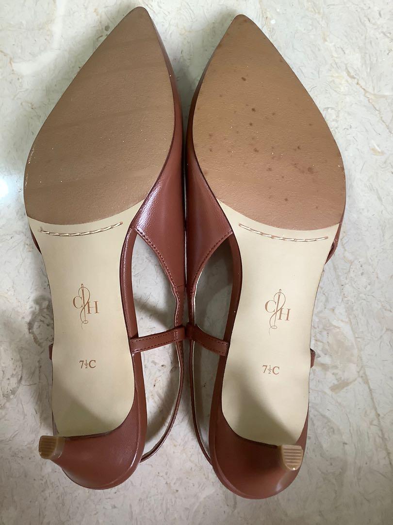 New Coach Slingback, Women's Fashion, Footwear, Heels on Carousell