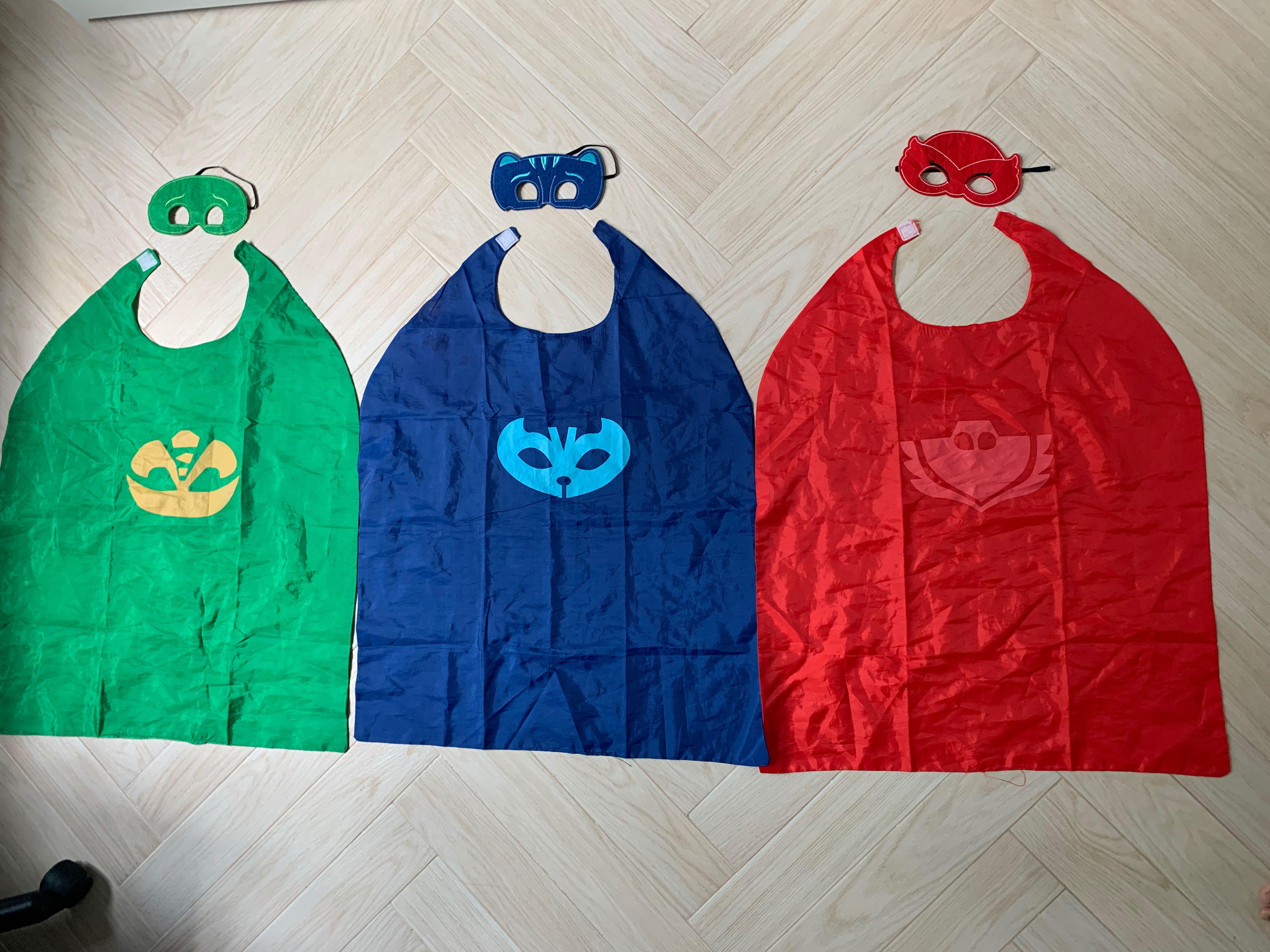 Pj masks cape costume gecko owlette catboy, Hobbies & Toys, Toys ...