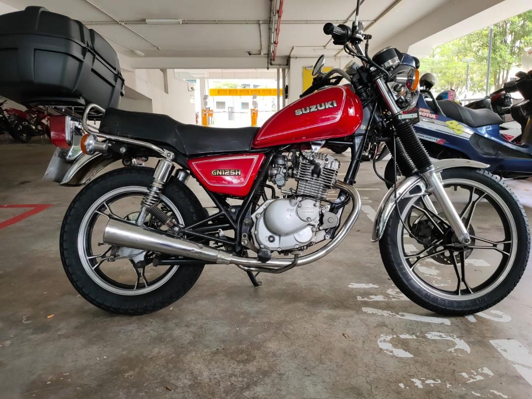 Suzuki GN125, Motorcycles, Motorcycles for Sale, Class 2B on Carousell