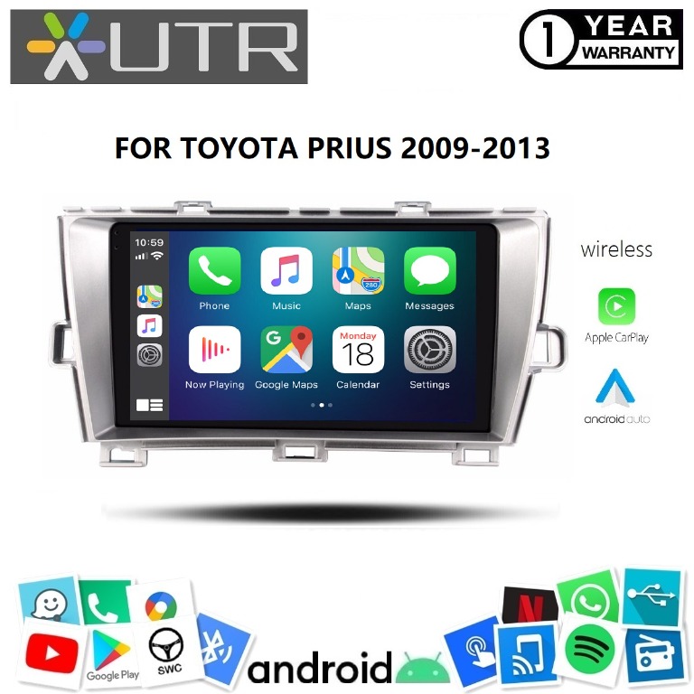 TOYOTA PRIUS 9 INCH ANDROID PLAYER ANDROID HEAD UNIT - FREE ...