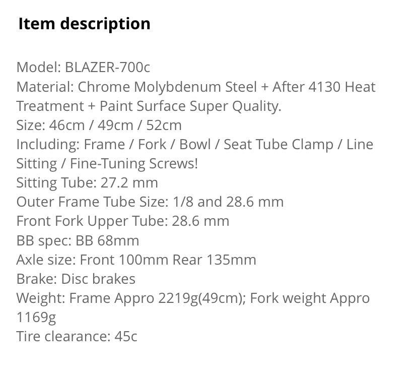 [BEST/ LAST PRICE $800] Tsunami Blazer BL7C Commuter Gravel Touring ...