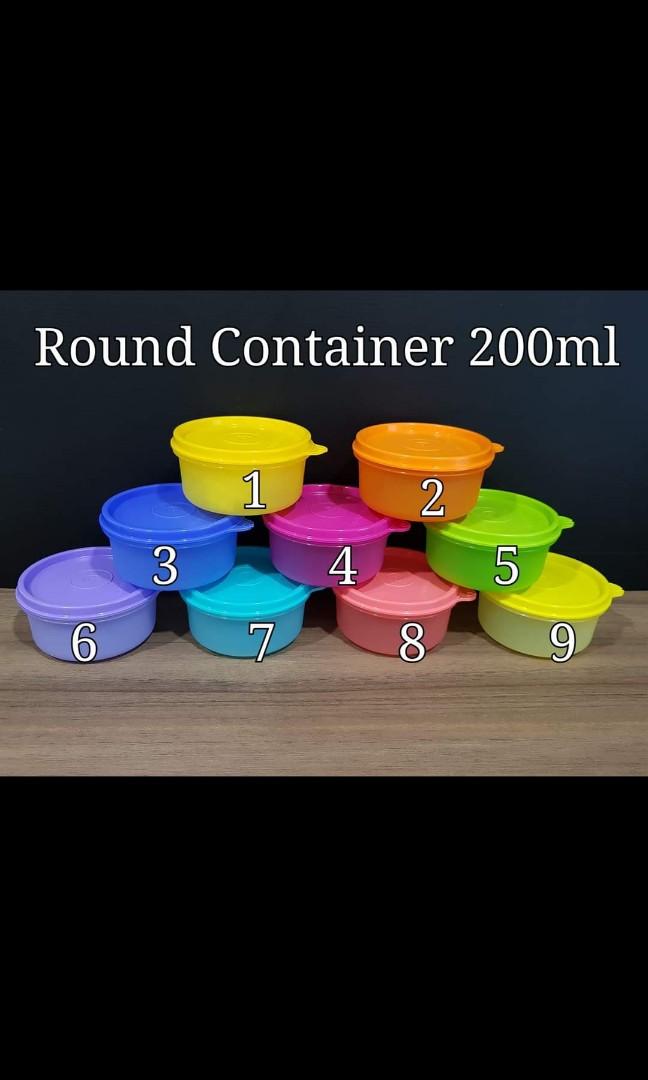 Tupperware Round Container 200ml (1) - Limited pieces 10.1cm(L) x 5.2cm ...