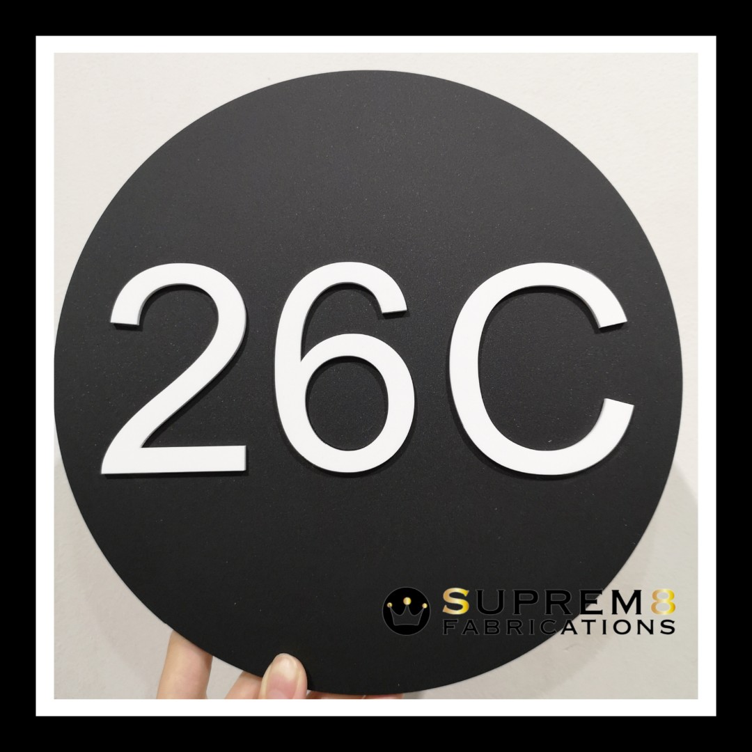 House Unit Number| Acrylic Unit Number| Door plate| House Number plate ...