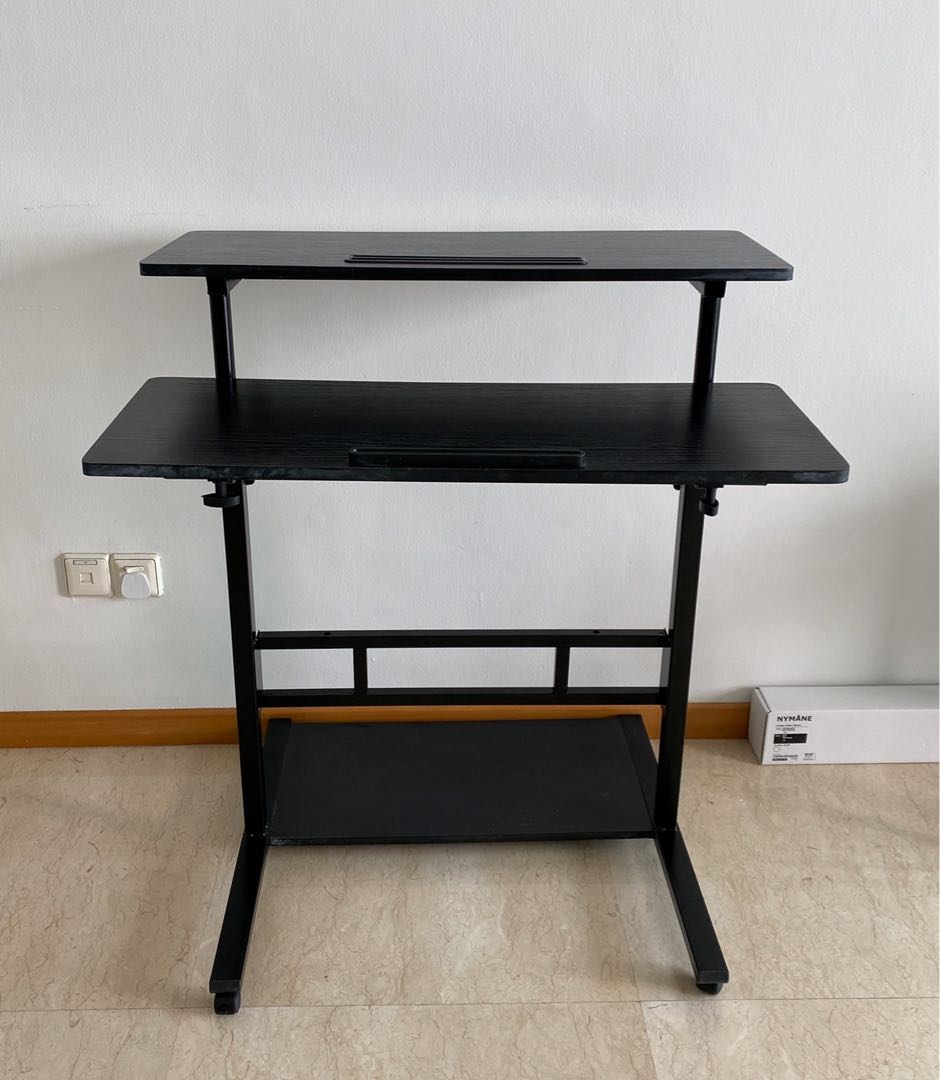 Work desk with split level, Furniture & Home Living, Furniture, Tables ...