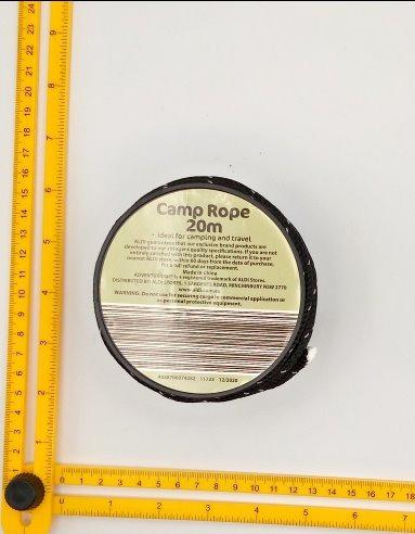 20 meters 6mm Adventuridge Camp Rope Auxiliary Safety Guyline Knotting ...