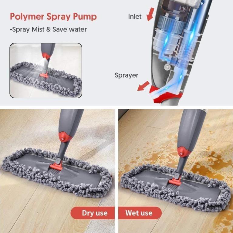 Disposable Mop,washable Durable Replacement Microfiber Pads Dust Push ...