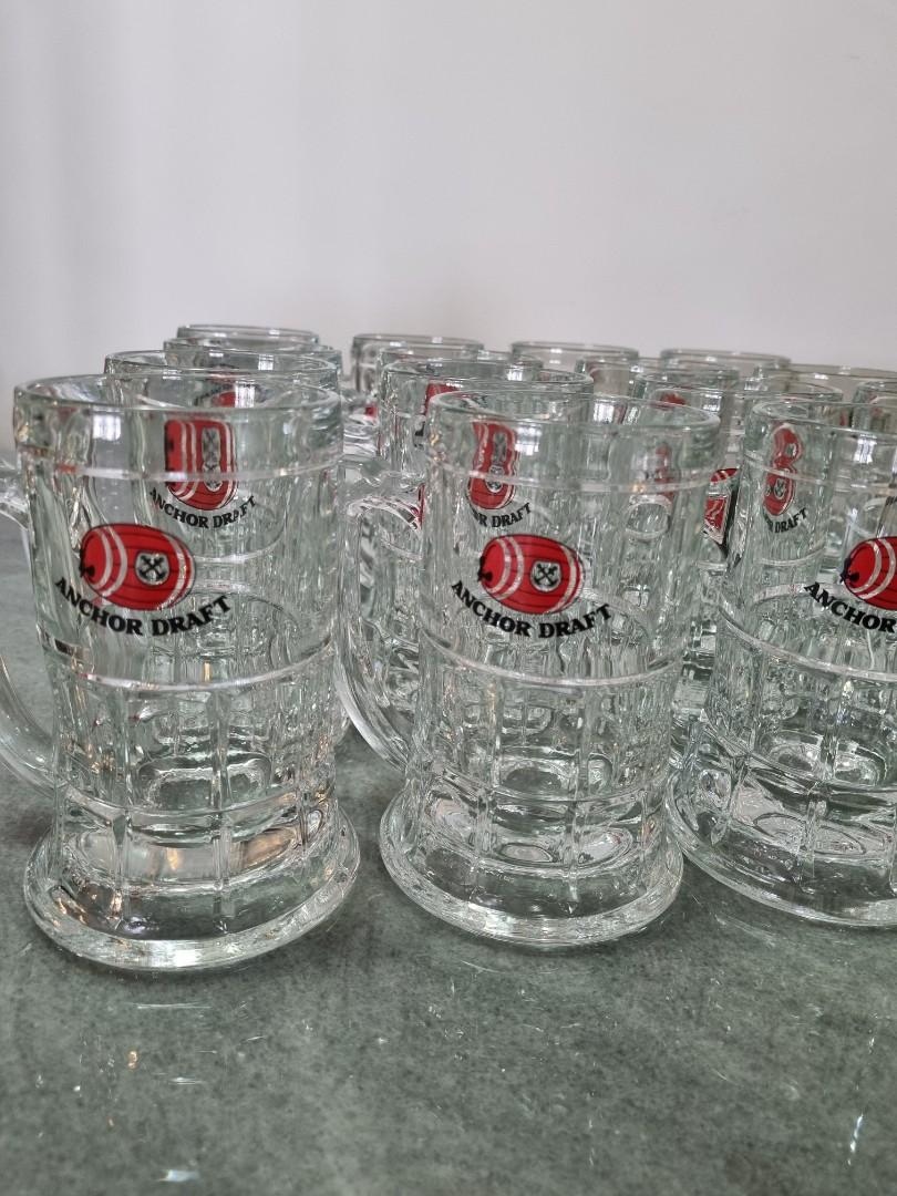 80's Rare Anchor Draft Beer Mugs | 7 pcs Available | Only Used for ...