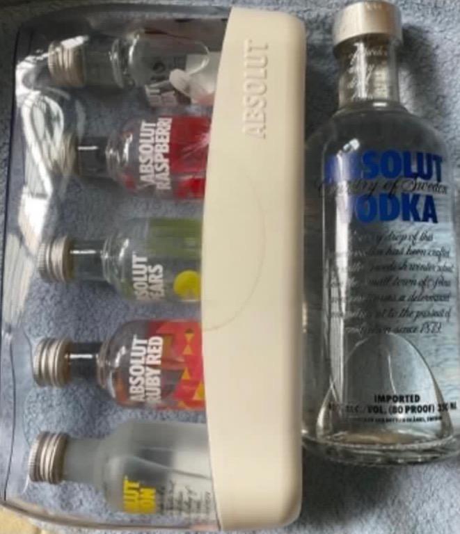 Absolut and Smirnoff vodka Miniature Set, Food & Drinks, Alcoholic ...