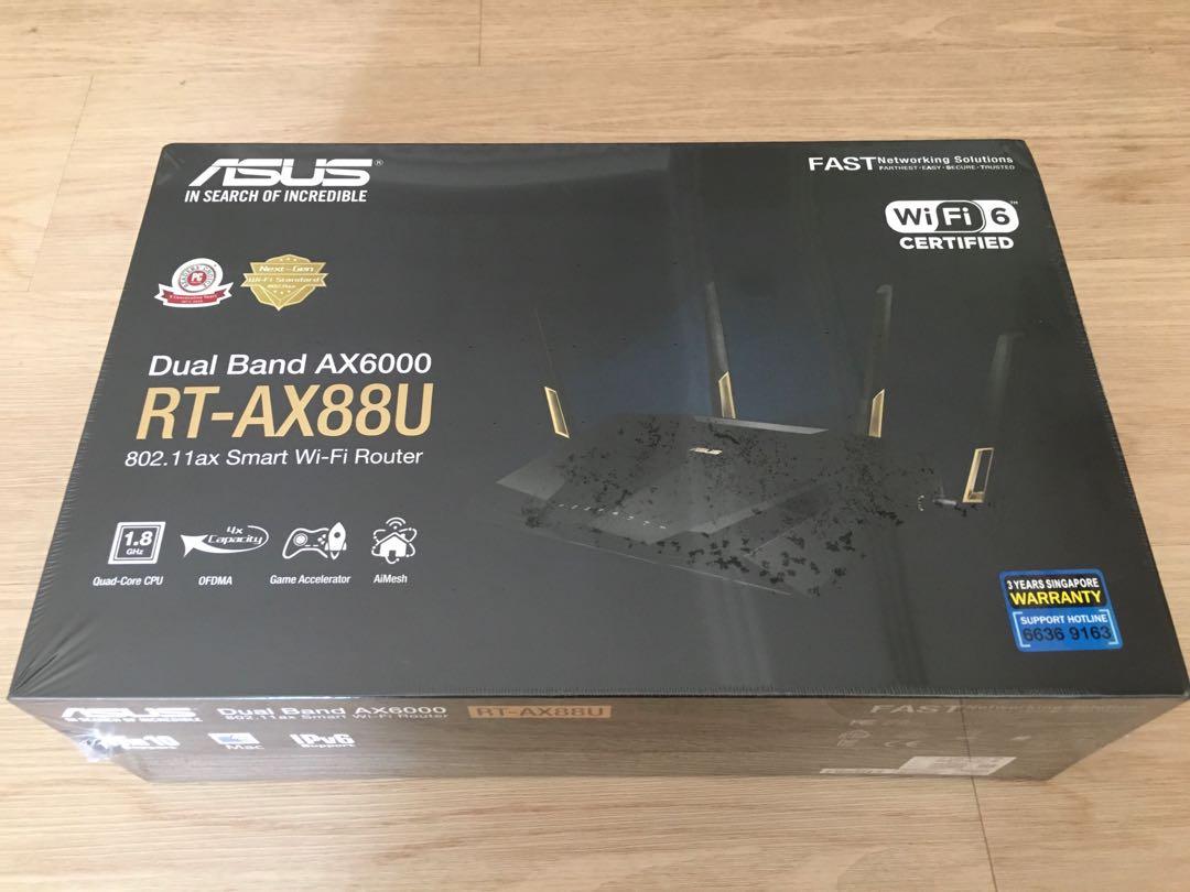 ASUS RT-AX88U WIFI Router (Sealed Box) AX6000, Computers & Tech, Parts ...