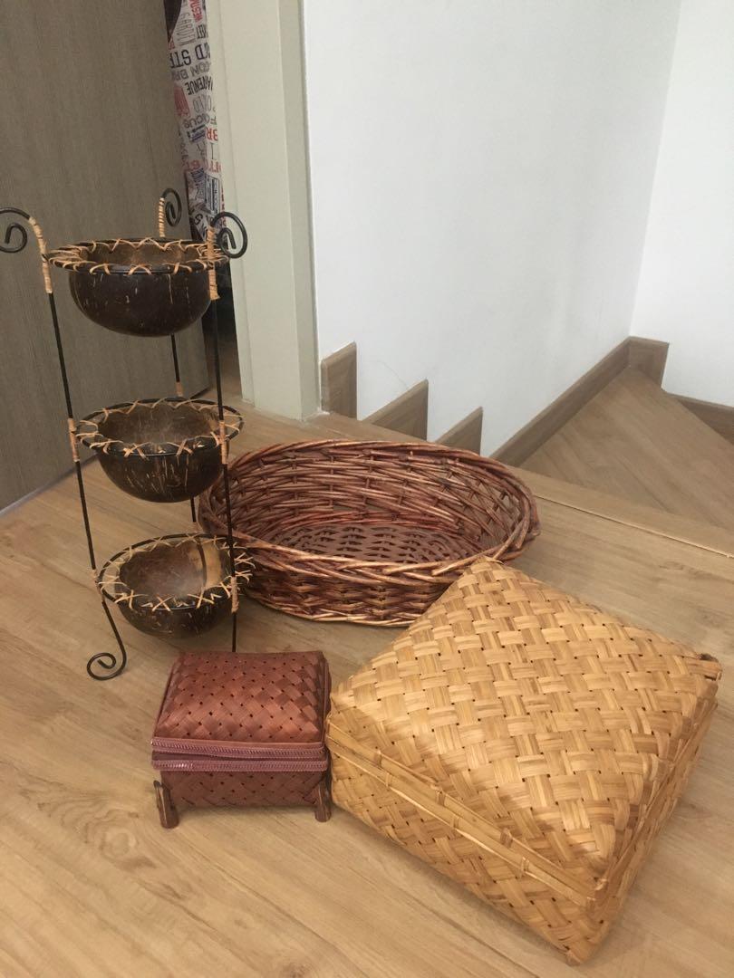 Bakul Rotan , Kraf Tradisional, Anyaman rotan, Kraf Tempurung ...