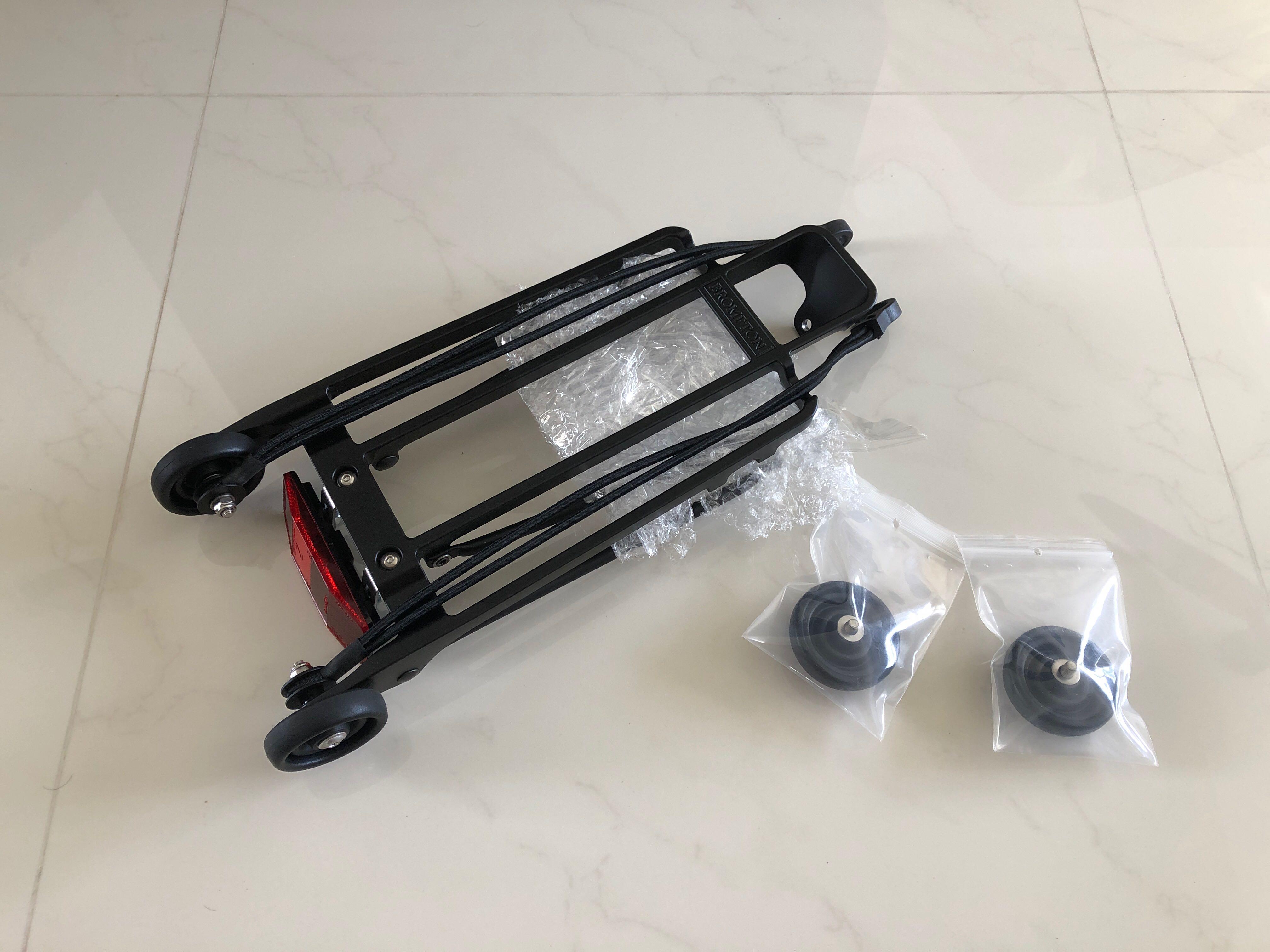 Brompton stock original rack with ez wheel, Sports Equipment, Bicycles ...
