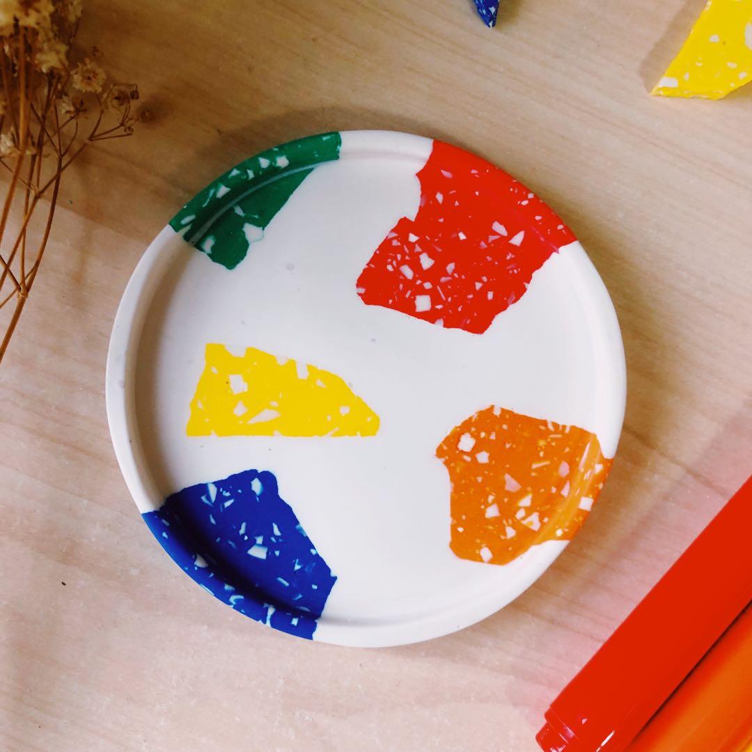 Chunky Wonky Rainbow Coaster #1, Furniture & Home Living, Home Decor ...