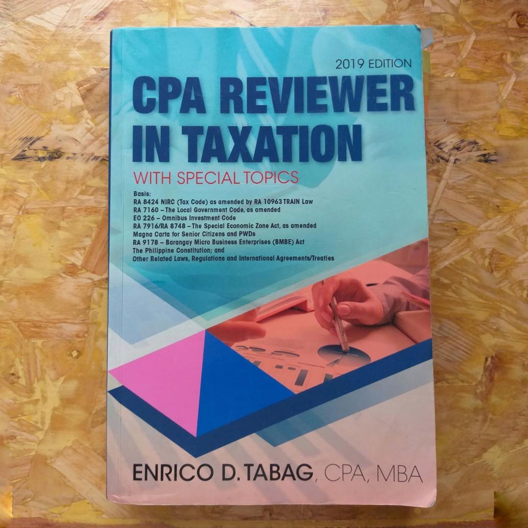 CPA Reviewer in Taxation by Enrico D. Tabag, Hobbies & Toys, Books ...