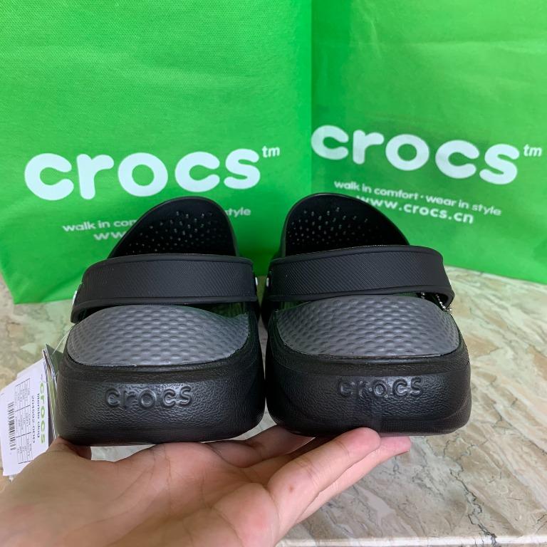 SALE!! Crocs Lite Ride in BLACK, Men's Fashion, Footwear, Slippers ...