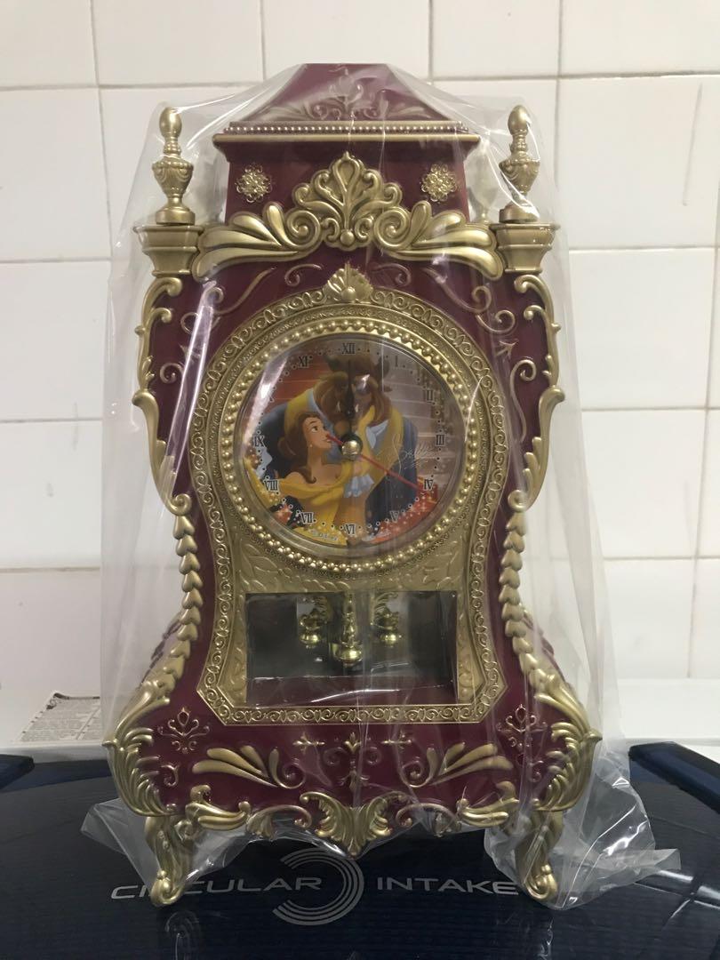 Disney Beauty & The Beast Clock Japan exclusive, Furniture & Home ...
